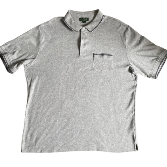 David Taylor | Shirts | David Taylor Collection Mens Gray Polo Shirt ...